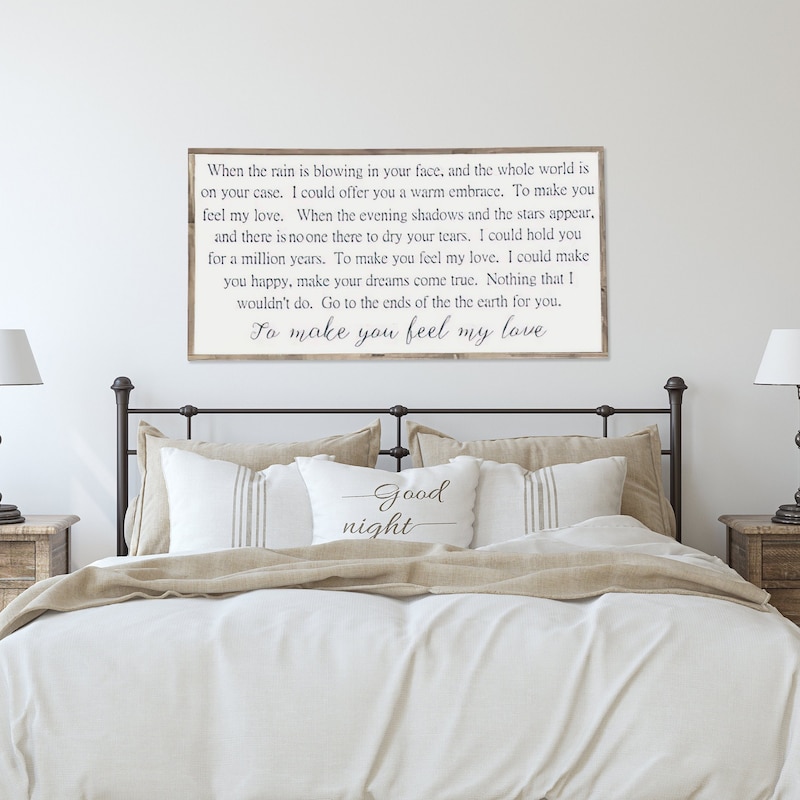 Love Signs for Over Bed - Etsy