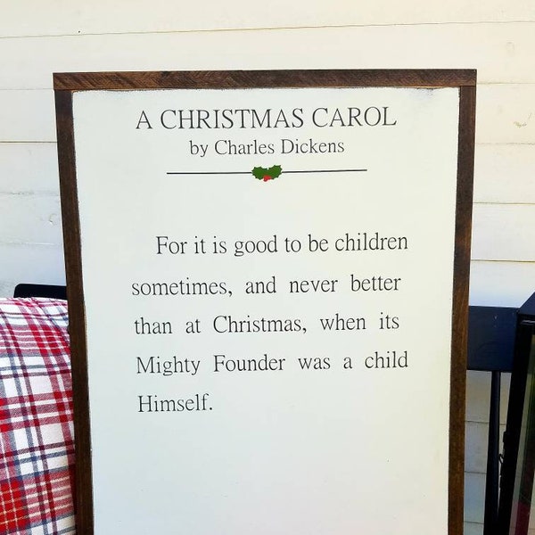 Christmas Carol Sign - Etsy