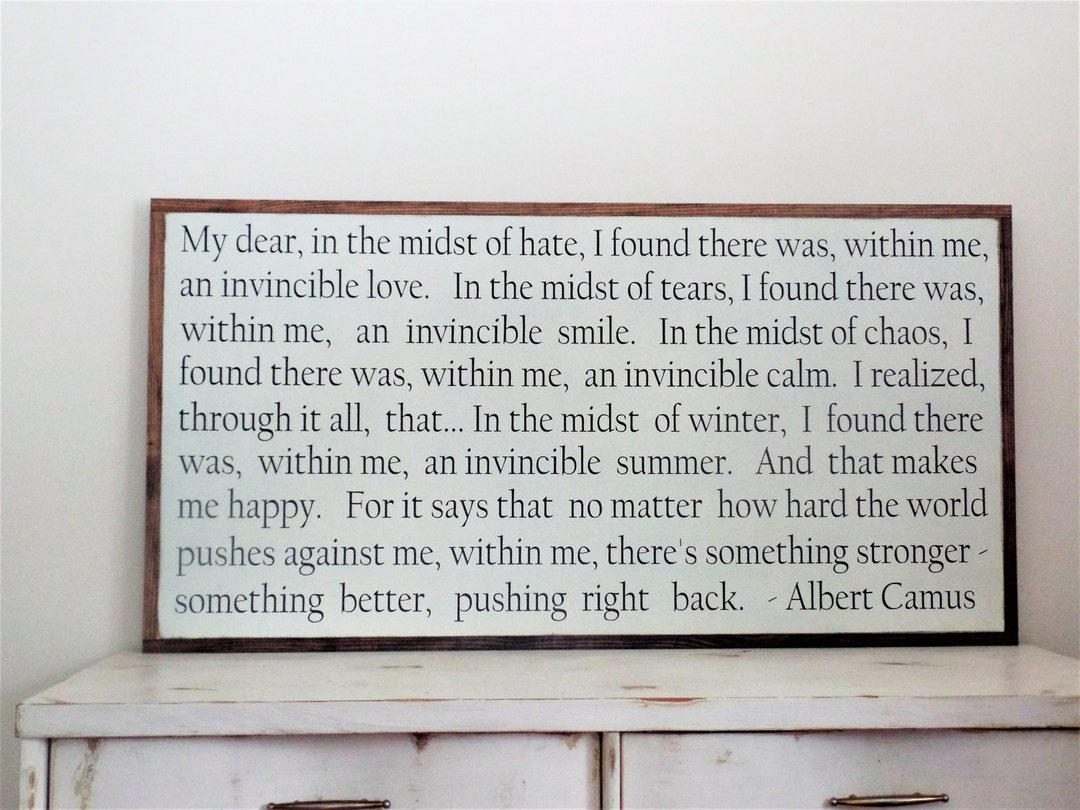 In the Midst Large Wooden Sign / Wood Sign / Inspirational Wall Art ...
