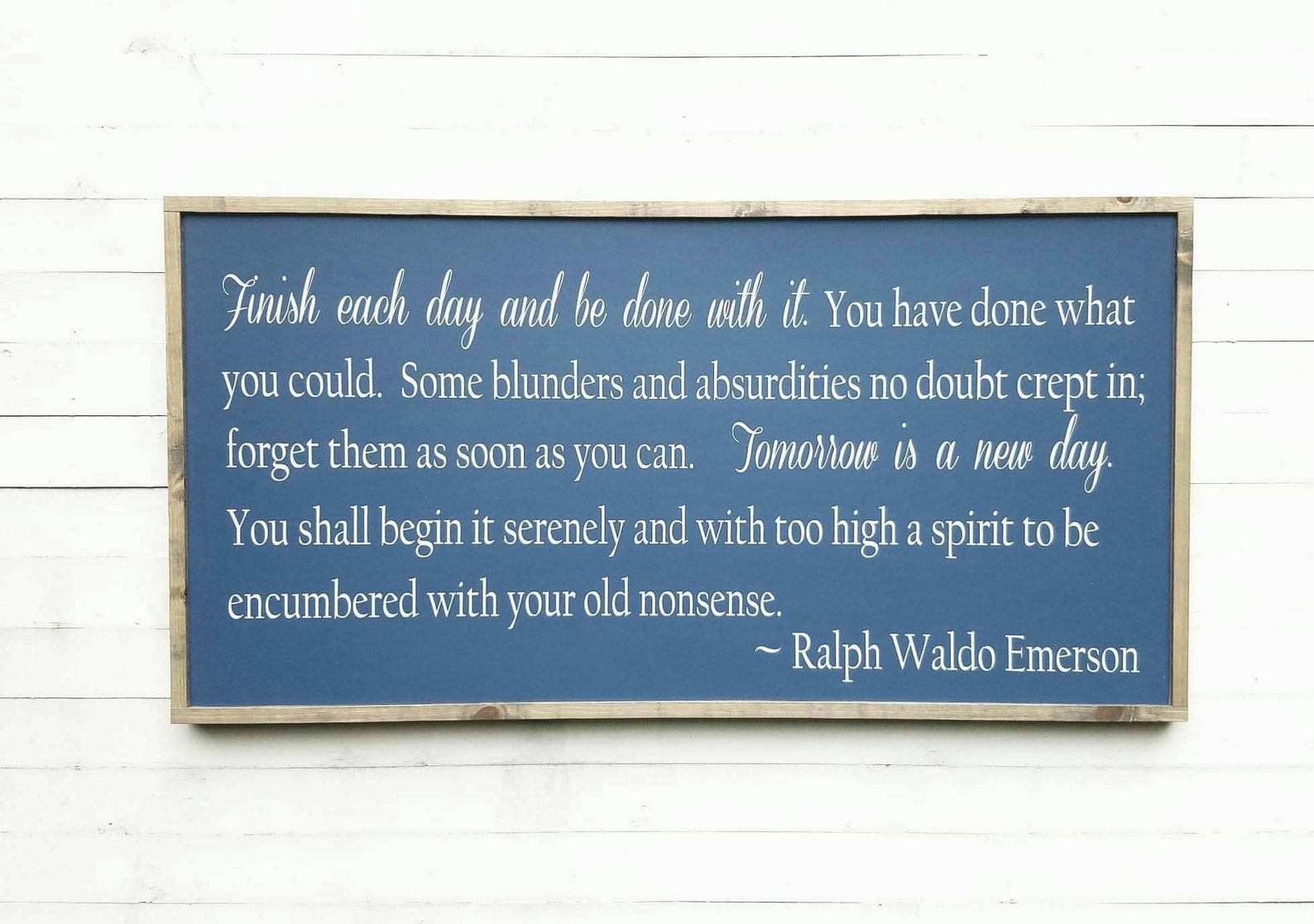 Ralph Waldo Emerson Sign / Inspirational Sign / Signs for Home - Etsy