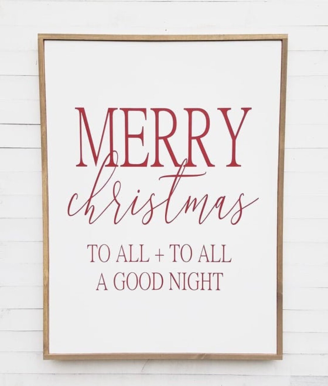 Merry Christmas to All Sign / Christmas Signs / Holiday Wall Art ...