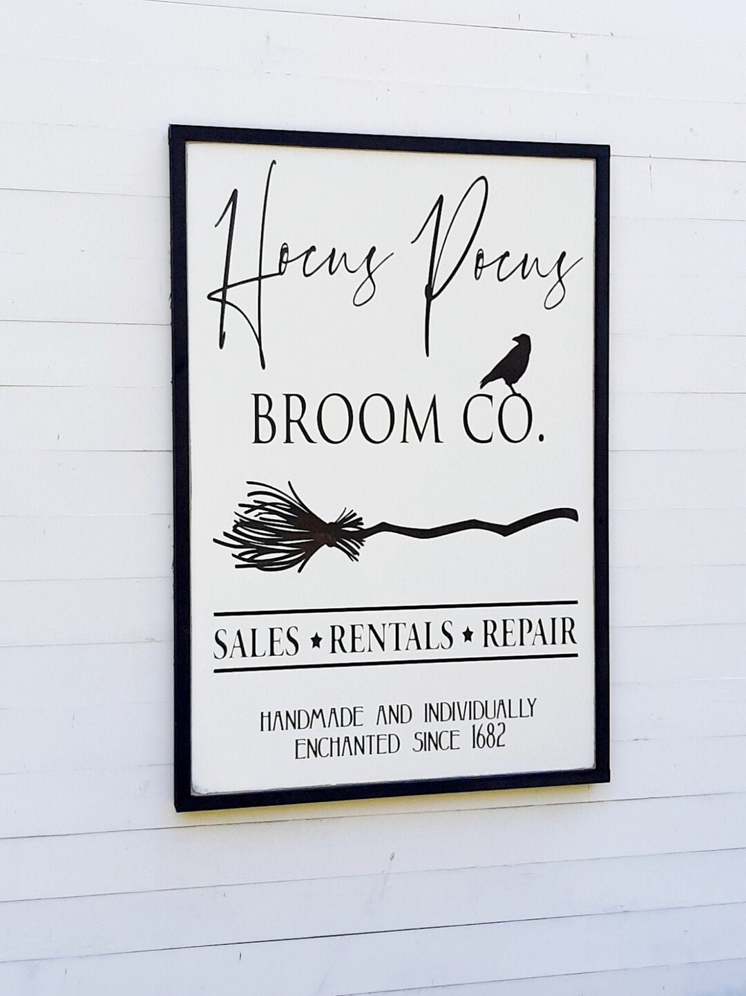 Hocus Pocus Wood Sign: Halloween Framed Decor - Etsy