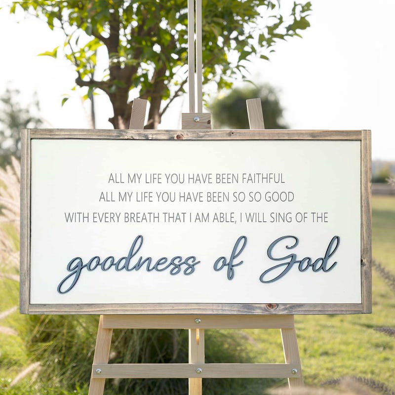 Wood Sign Goodness of God - Etsy