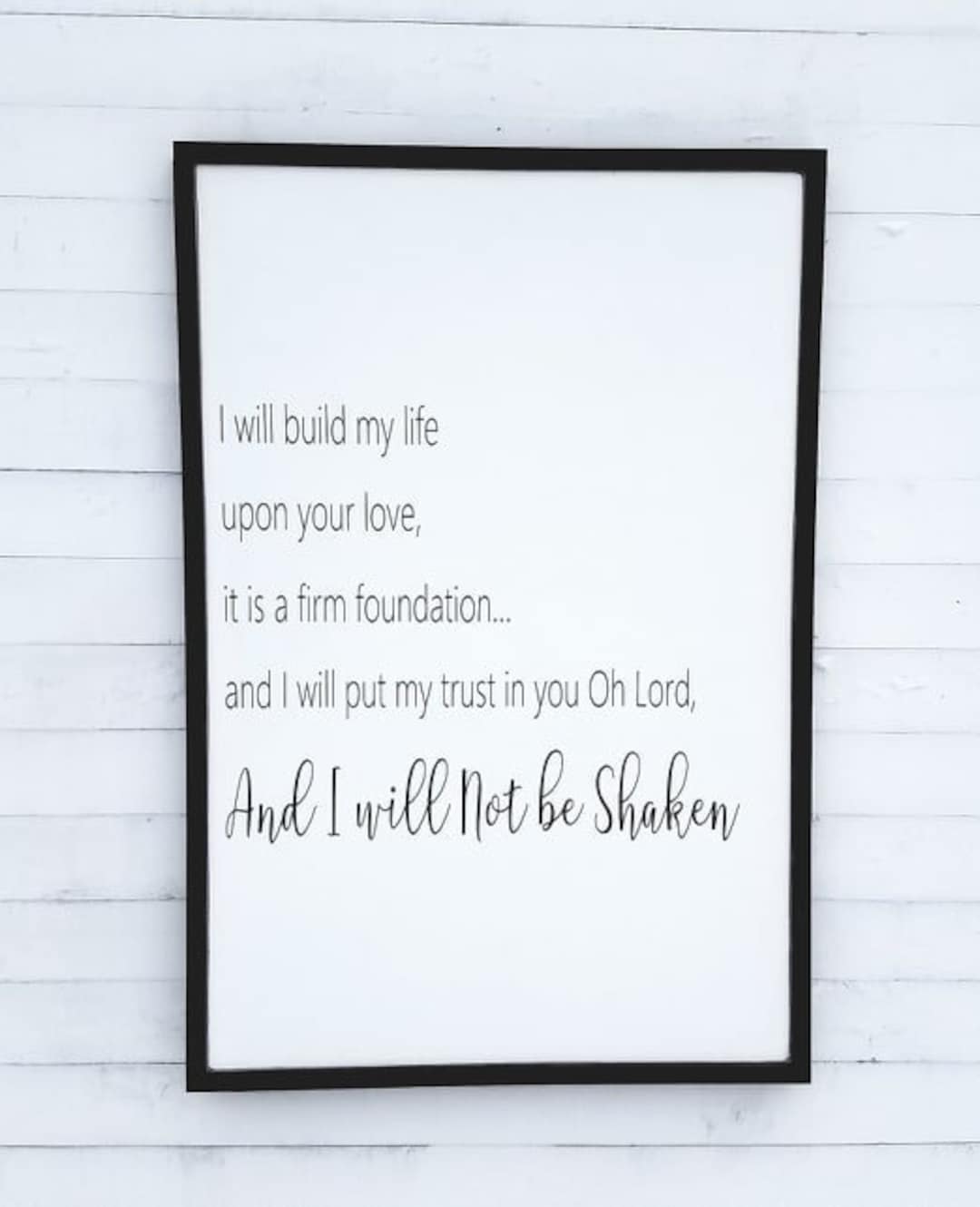 I Will Build My Life/ Christian Wood Sign /inspirational Wall - Etsy