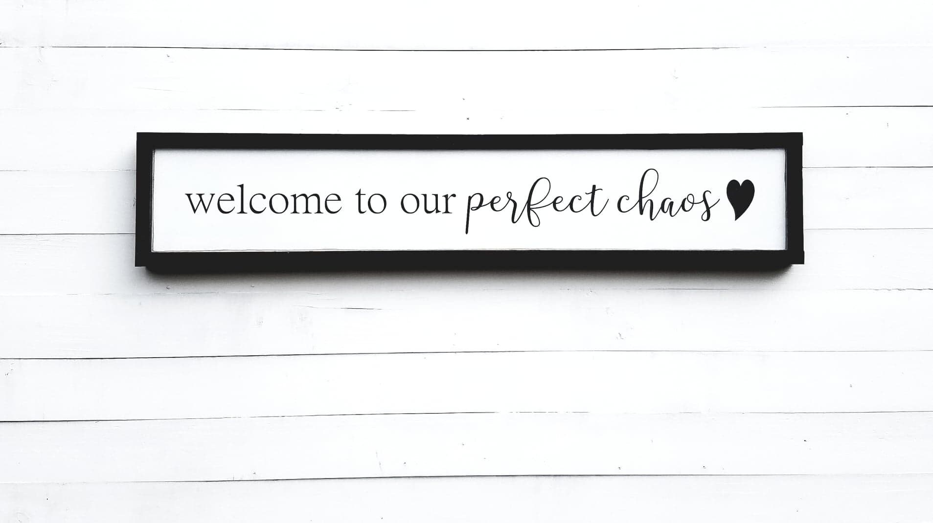 Welcome to Our Perfect Chaos / Wood Sign / Inspirational Wall Art ...