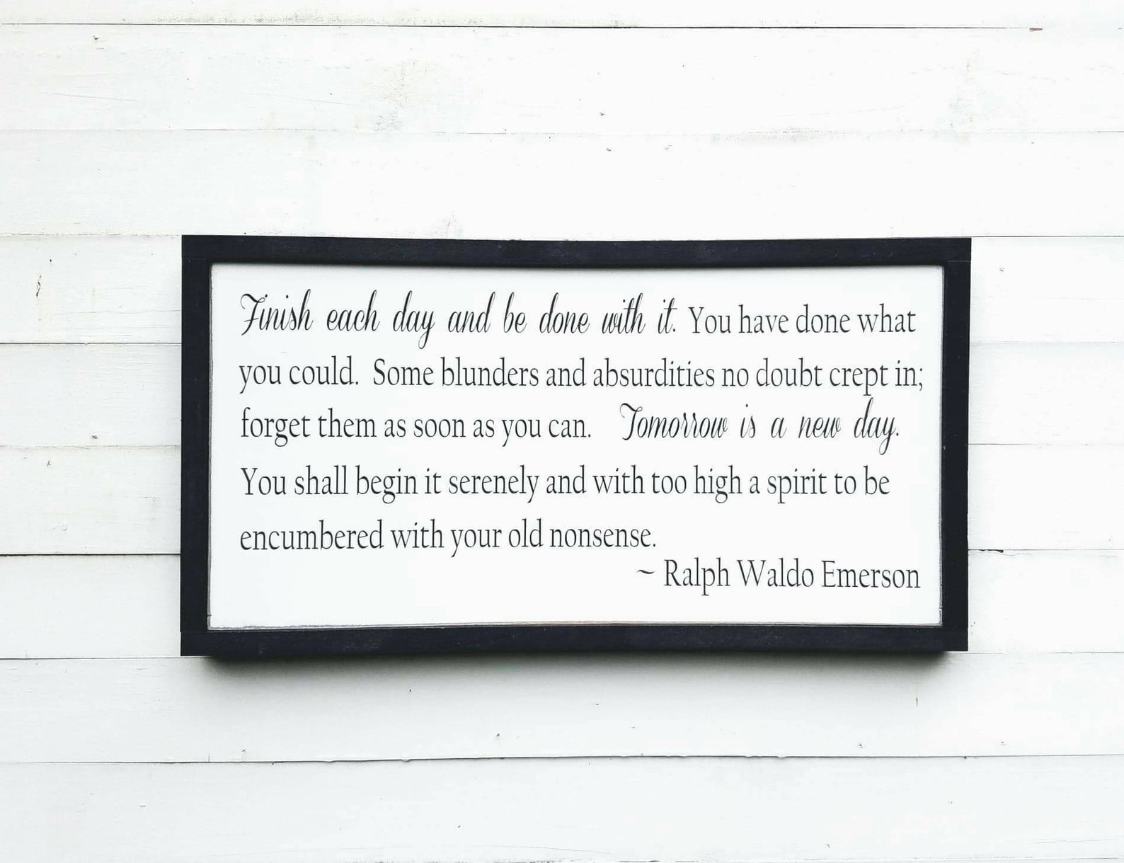 Ralph Waldo Emerson Sign / Inspirational Sign / Signs for Home - Etsy