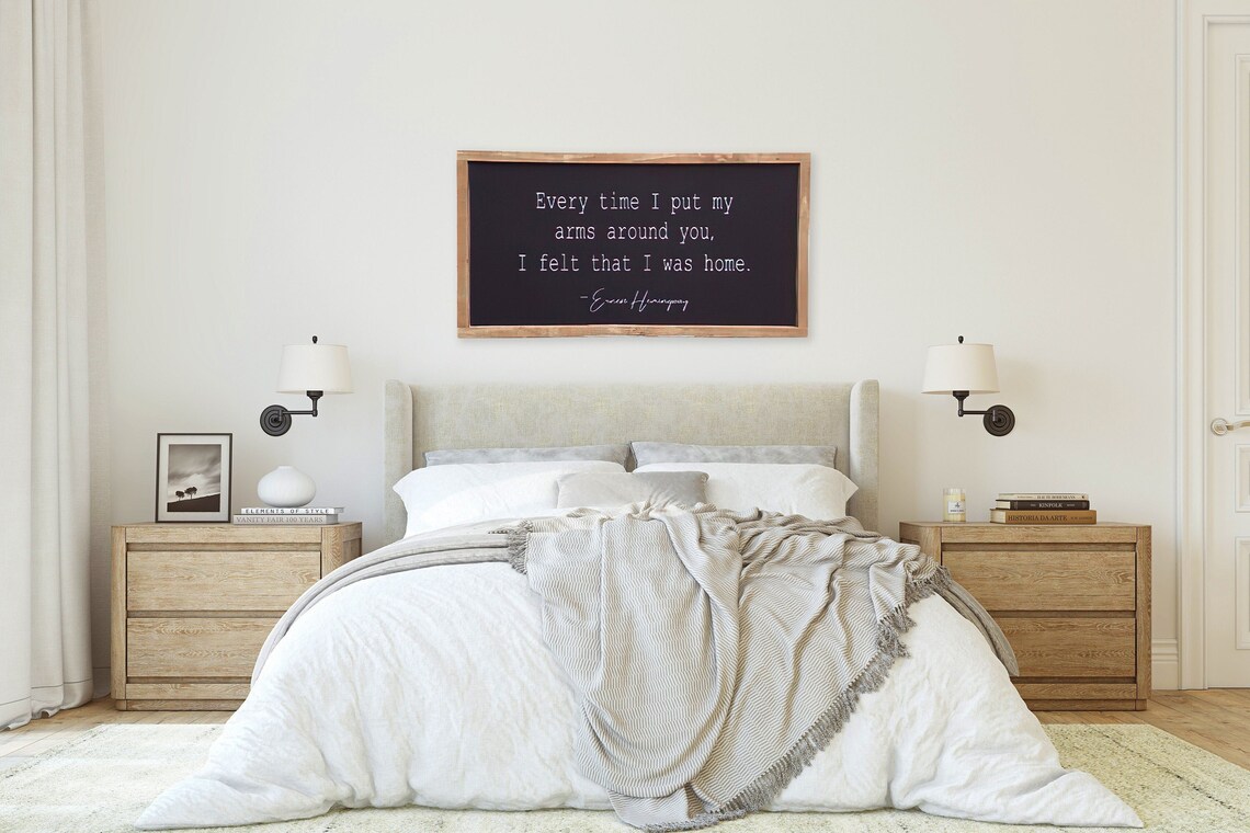 Ernest Hemingway Sign / Inspirational Wall Decor / Signs for - Etsy