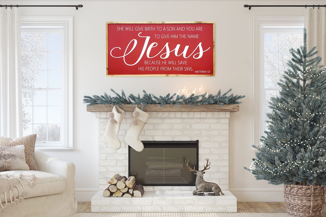 Christmas Wall Decor / Christian Christmas / Holiday Wall Decor ...
