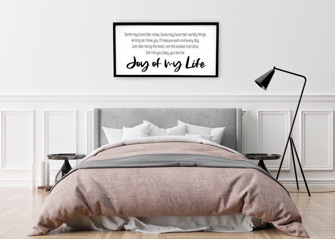 You Are the Joy of My Life Sign / Stapleton Song Lyrics / Master ...