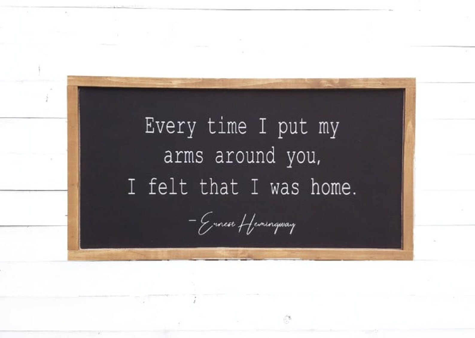 Ernest Hemingway Sign / Inspirational Wall Decor / Signs for | Etsy