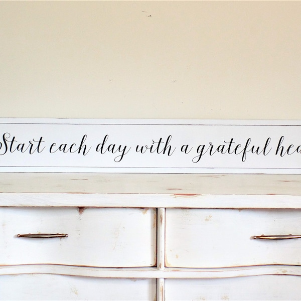 Begin Each Day With a Grateful Heart - Etsy