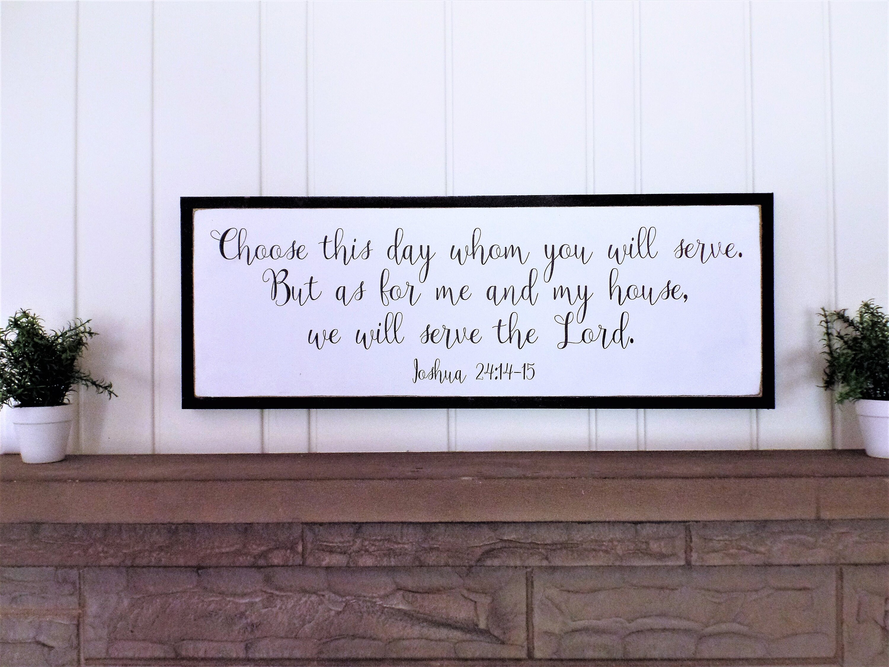 Scripture Sign / Living Room Wall Decor / Bible Verse Wall - Etsy