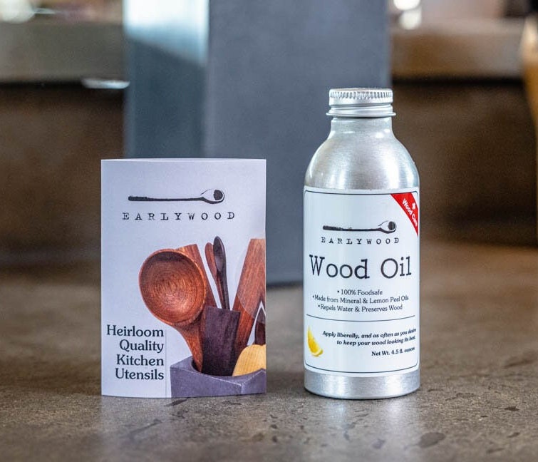 Earlywood Butcher Block Oil / Food Grade Wood Oil / 4.5 Oz. / Mineral ...