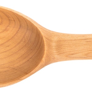 Earlywood - Short Handled Wood Serving Spoon / Easy to Grip / Wide ...