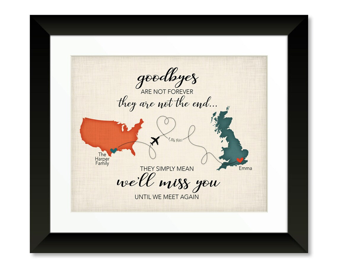 Leaving Gifts Going Away Gift for Family Friends Goodbyes - Etsy