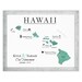 Personalized Map of Hawaii, Hawaii Map Art Gift, Hawaii Wedding Gift ...