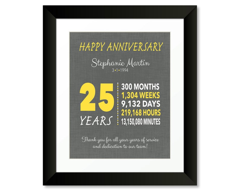 Work Anniversary Gift 5 Years Anniversary Gifts For Etsy