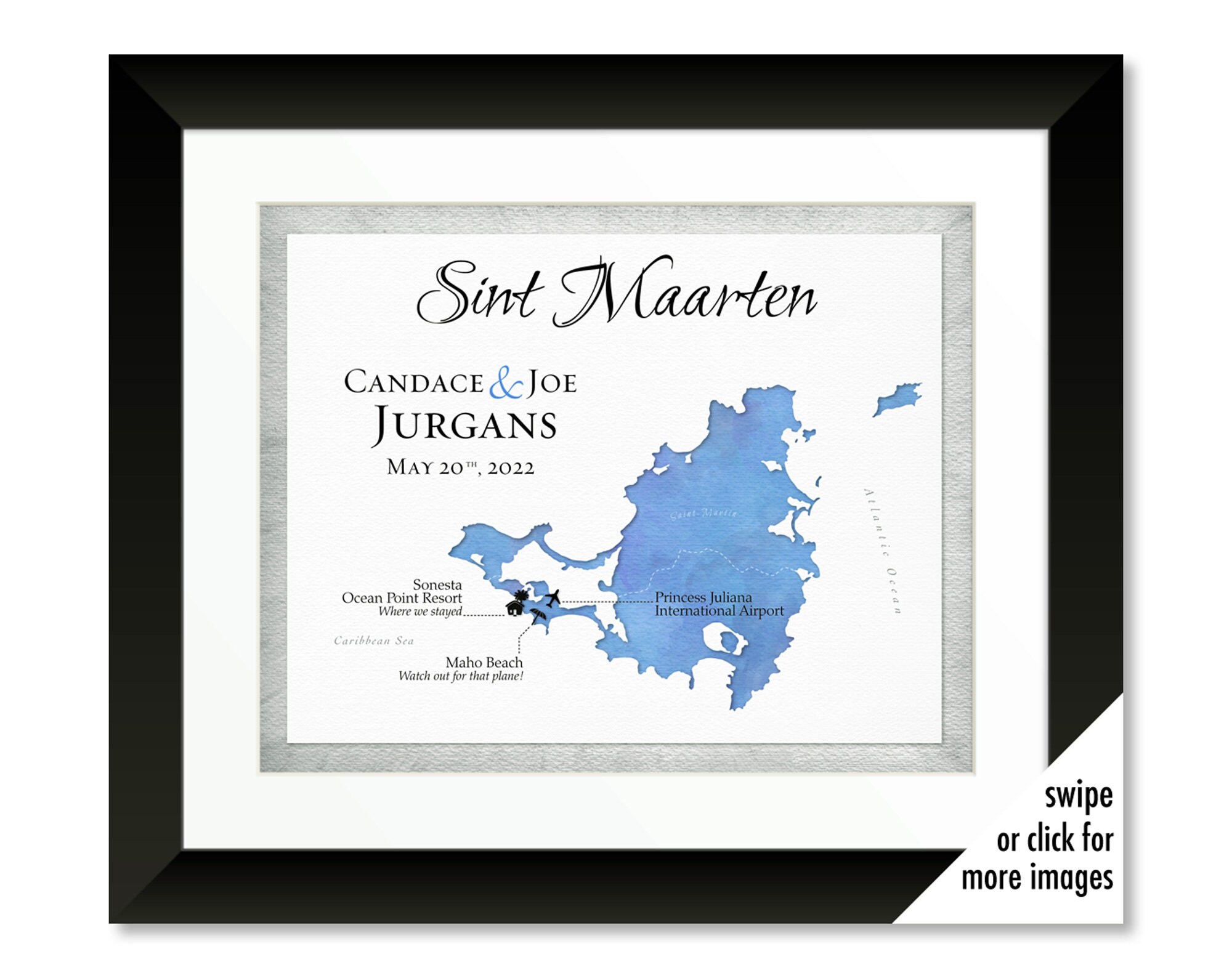 St Martin Beach Map