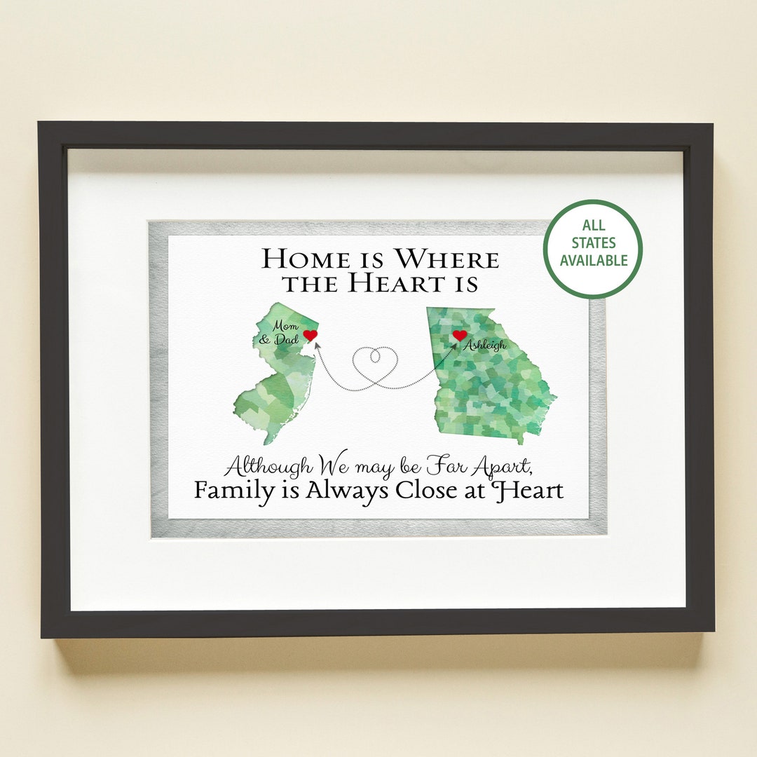 Family Far Apart Gift Idea for Christmas New Jersey to - Etsy