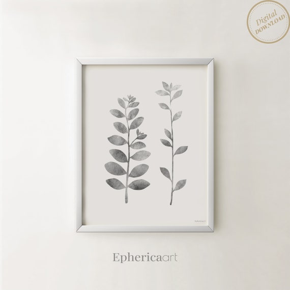 Neutral Wall Decor Print Simple Wall Art Soft Watercolor | Etsy