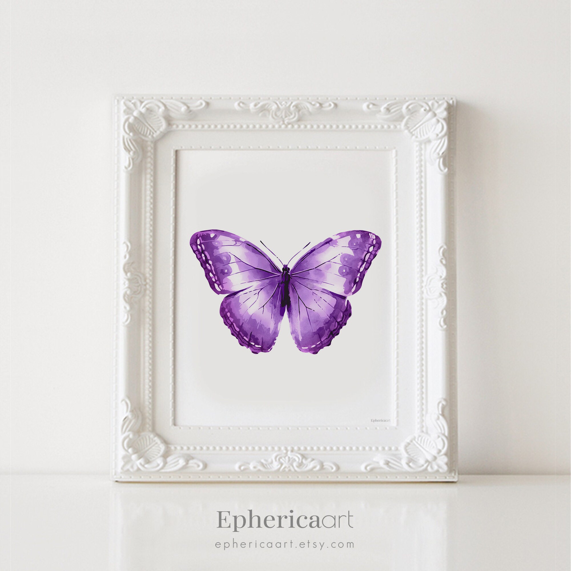Purple Butterfly Wall Art
