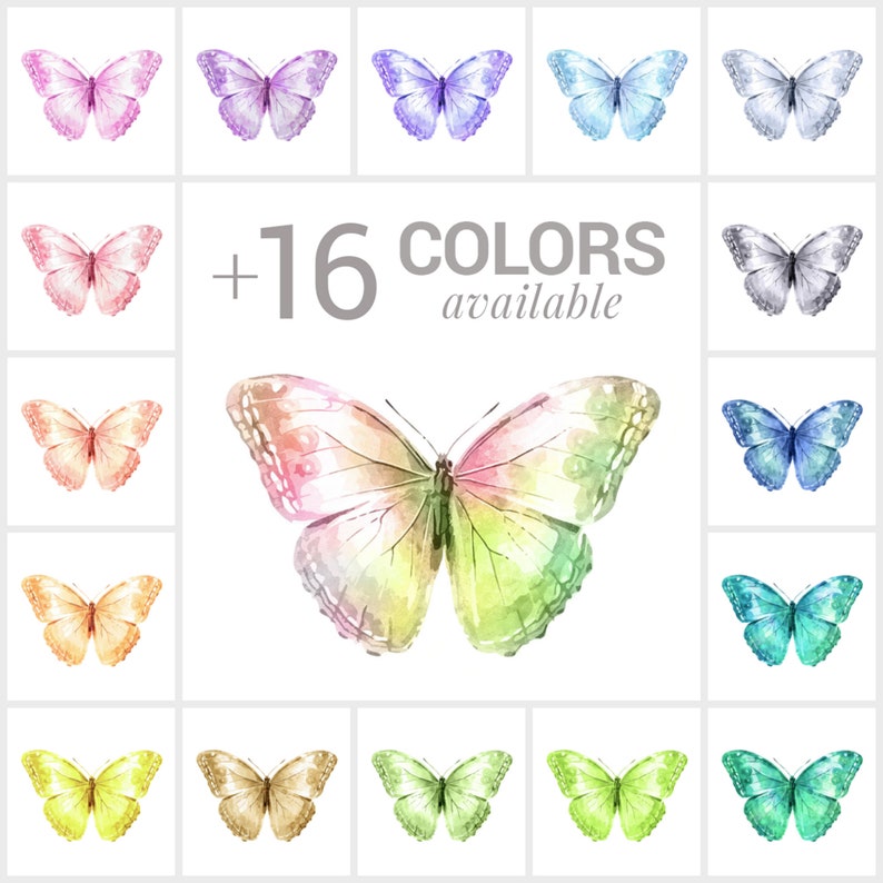 Baby Blue Butterfly Printable Art 12x16 Art Print for | Etsy