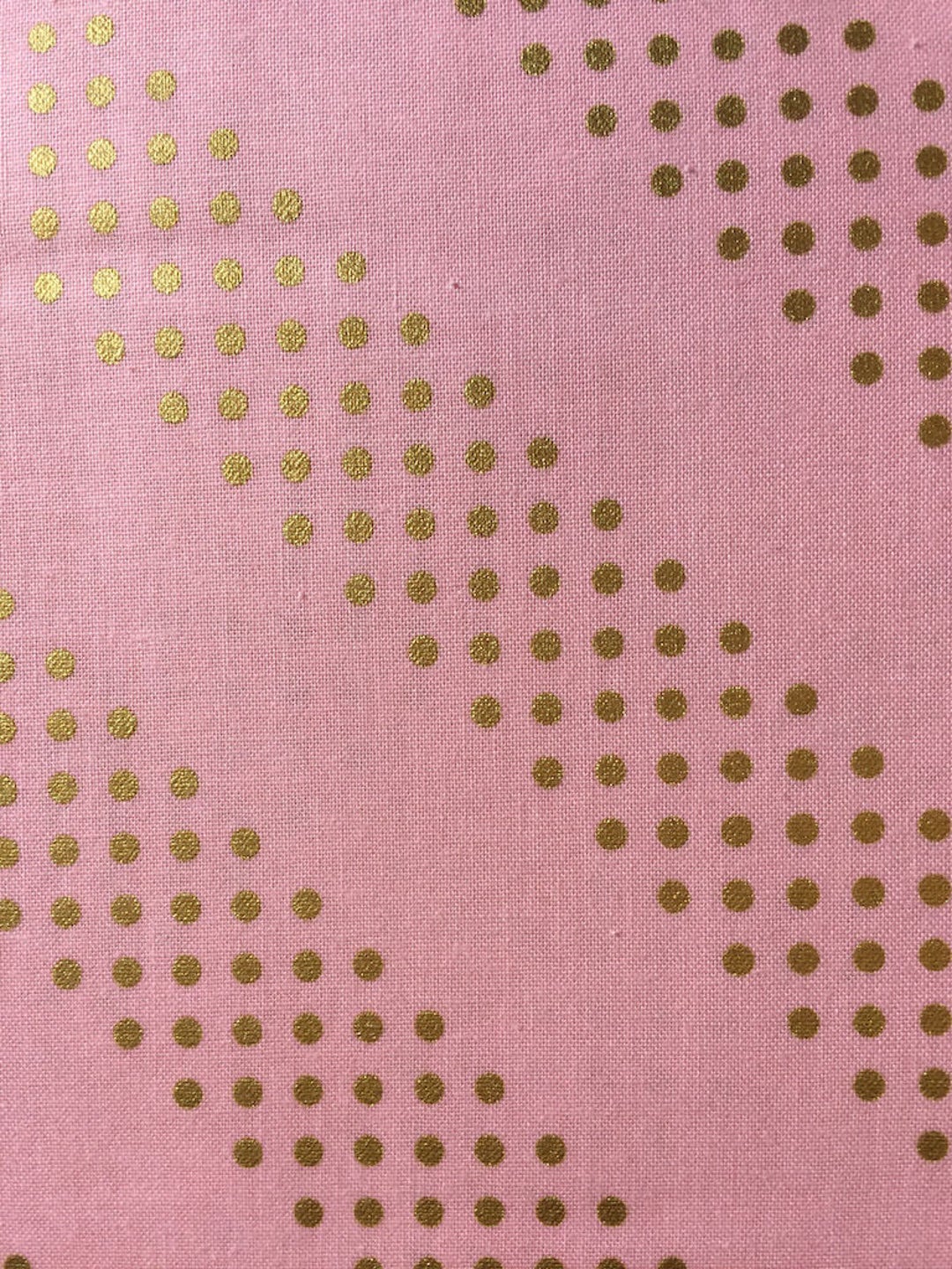 Dottie in Pink With Gold Metallic Dots From Cotton and Steel Basics ...