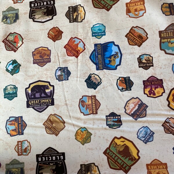 National Park Fabric - Etsy