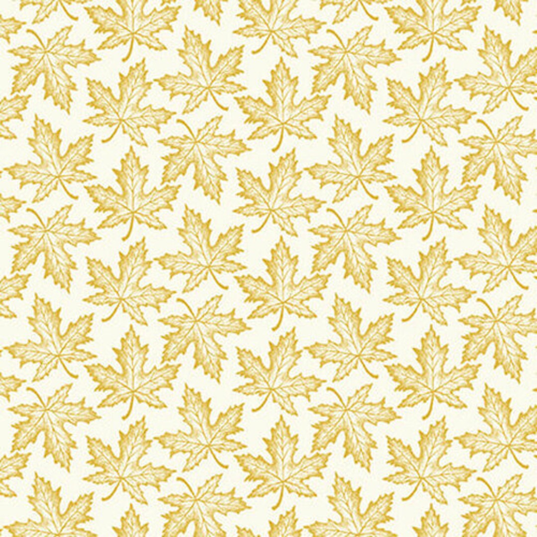 6316M-40 Gold Metallic Gold Maple Leaves by Studio E Fabrics - Etsy