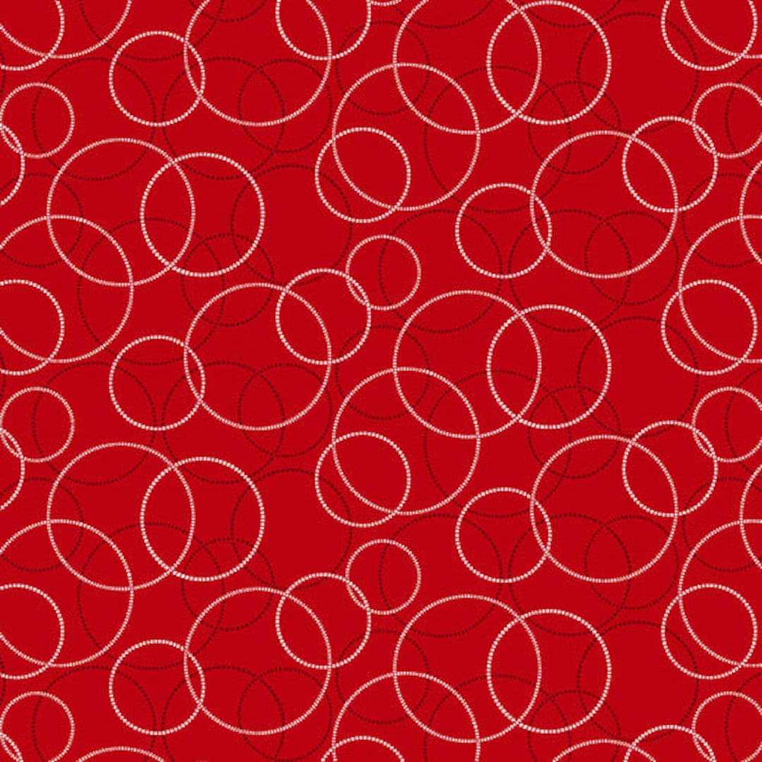 Raspberry Ripple by Judy Gauthier for Studio E Fabrics in Circles Red ...