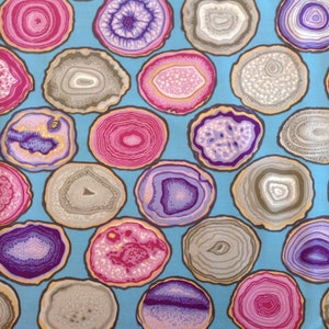 Geodes on Sky by Philip Jacobs for Kaffe Fassett Collective for Free ...