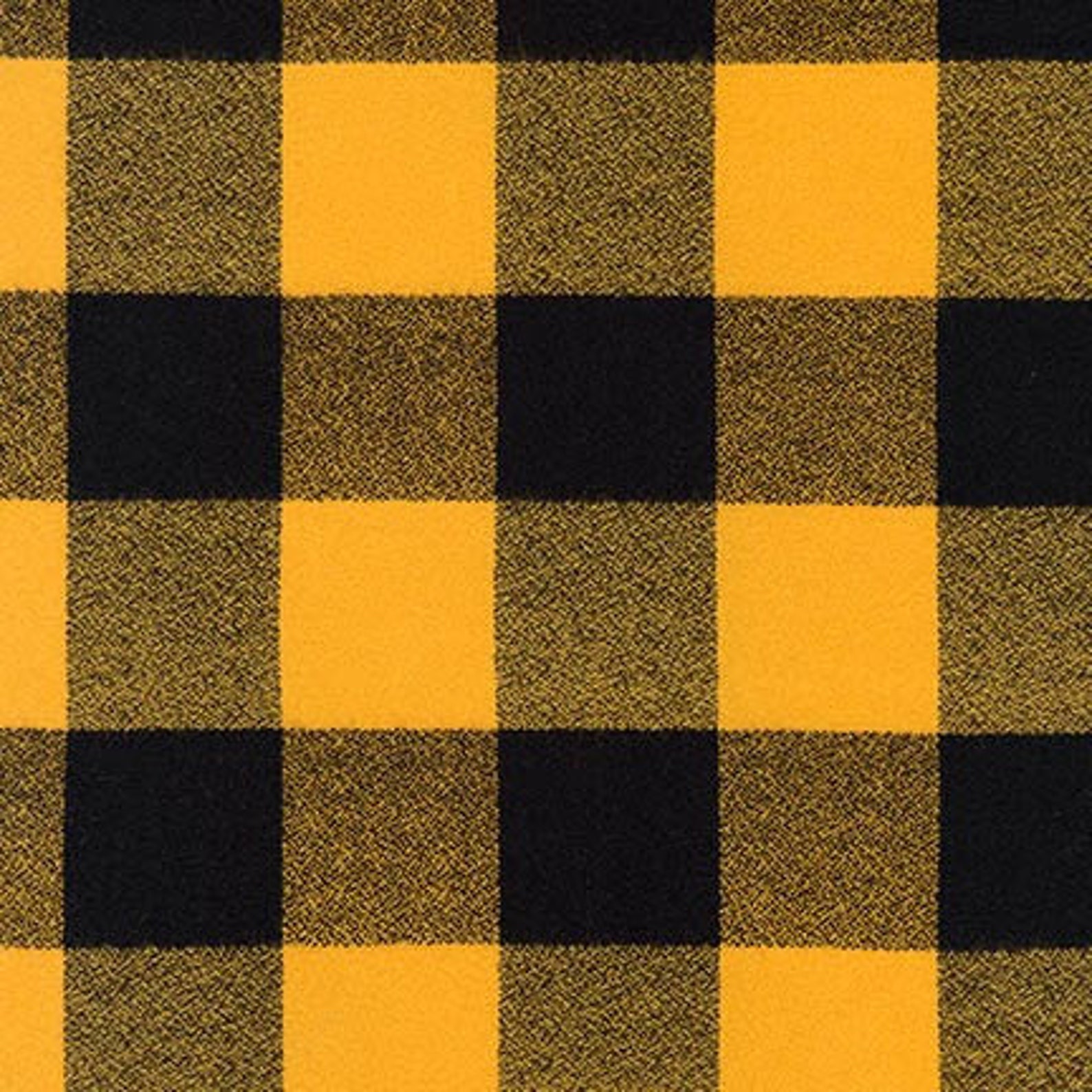 Mammoth Flannel in Yellow From Robert Kaufman Fabrics-buffalo - Etsy