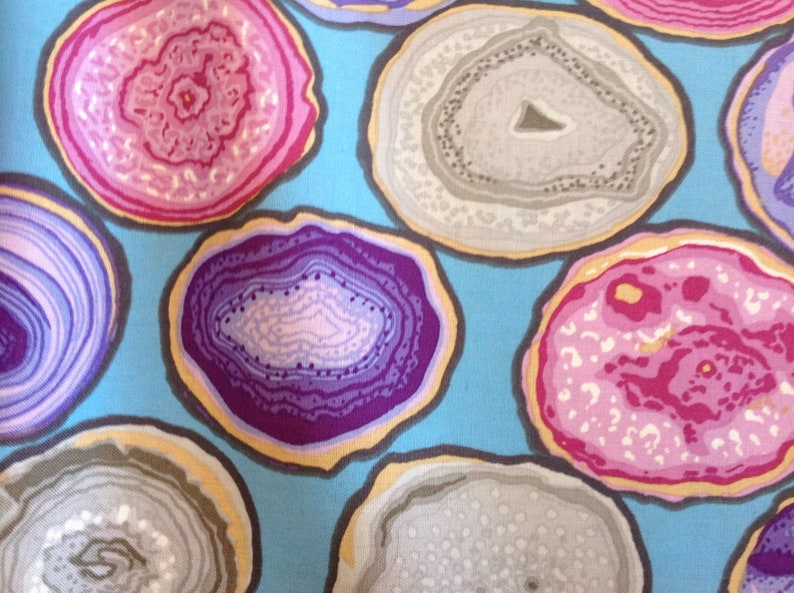 Geodes on Sky by Philip Jacobs for Kaffe Fassett Collective | Etsy