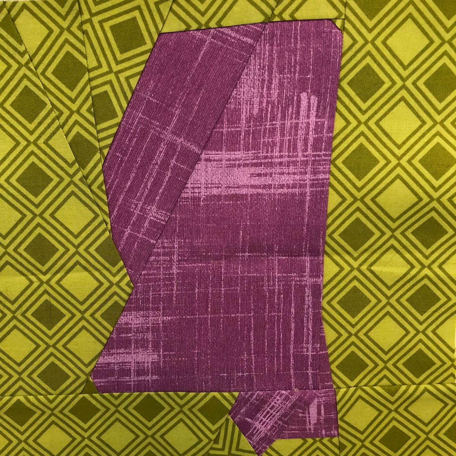 The State of Mississippi Paper Piecing Block - Etsy