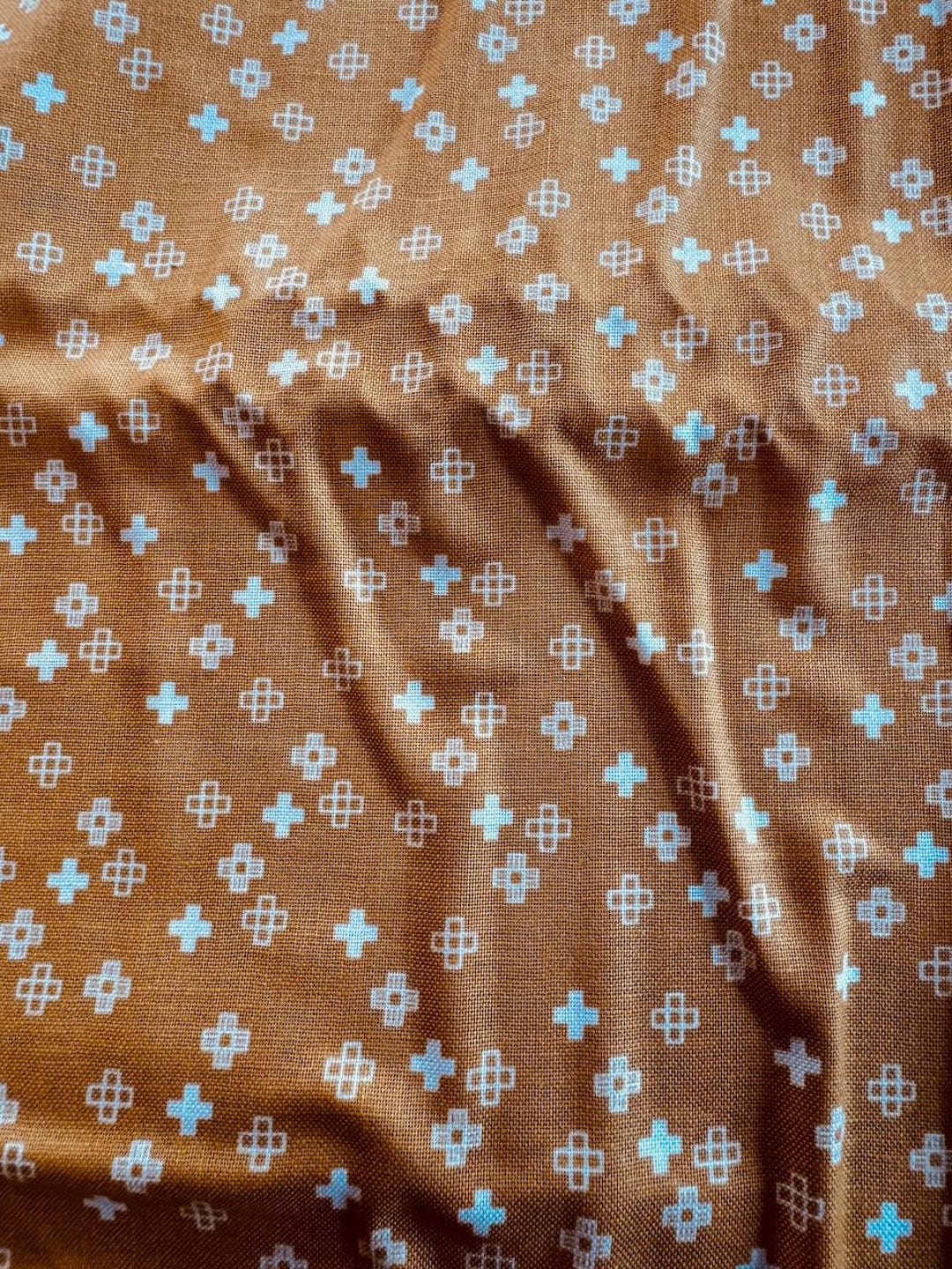 Conway Cottage by Karen Lewis for Andover Fabrics Gold Plus Signs - Etsy