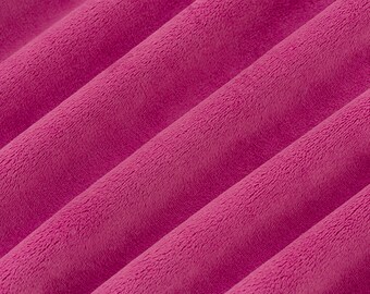 Hot Pink Solid Smooth Cuddle 3 Minky From Shannon Fabrics - Etsy