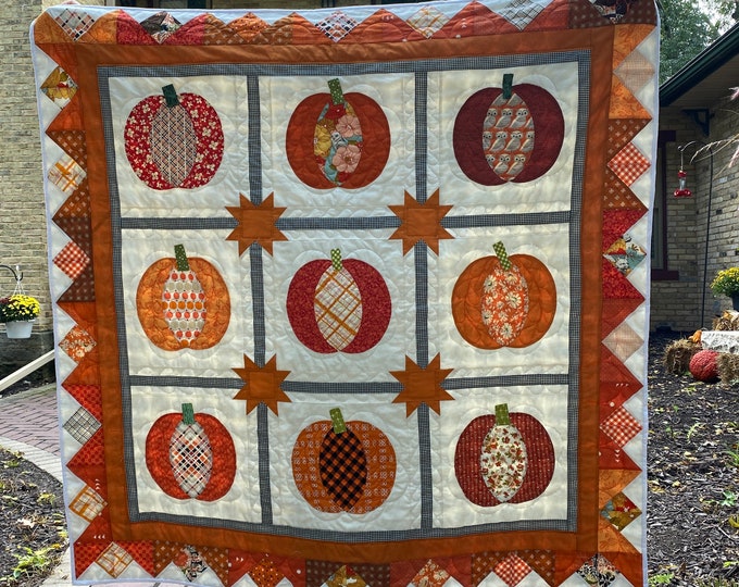Pumpkin Spice Quilt Pattern - PDF Pattern - Etsy Canada