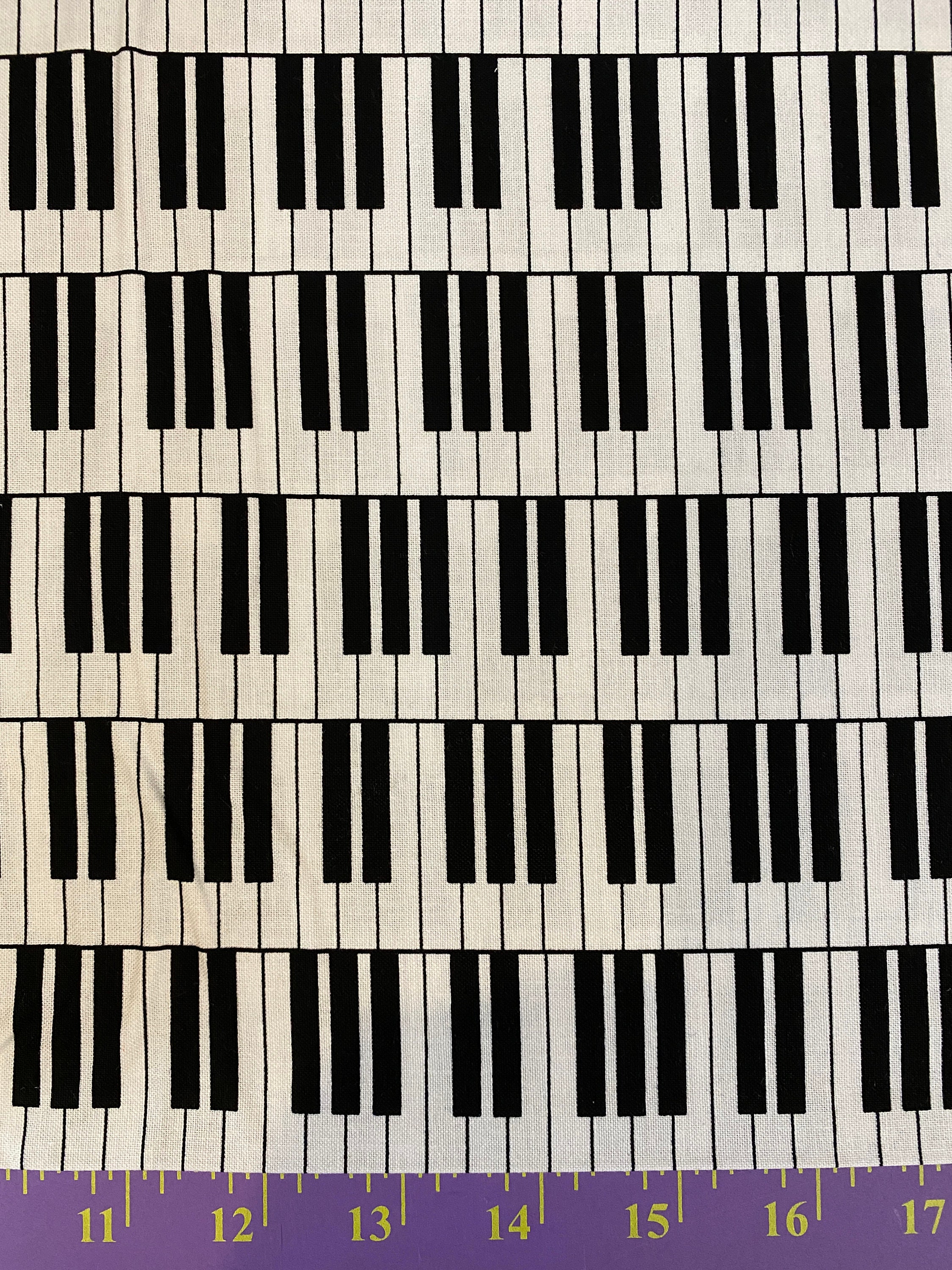 Music Piano Keys Fabric
