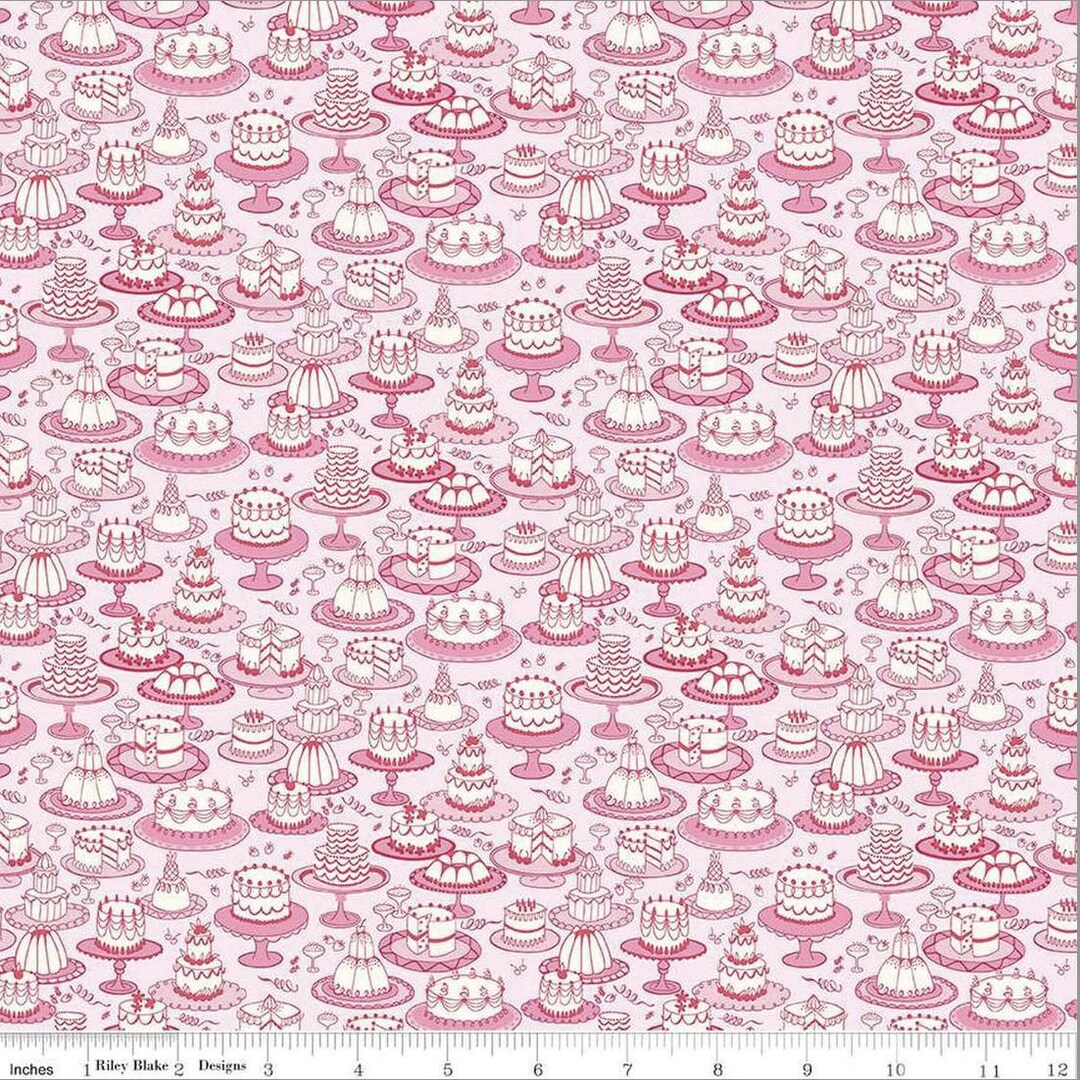 Garden Party Picnic Trifle Pink by Liberty Fabrics for Riley Blake ...