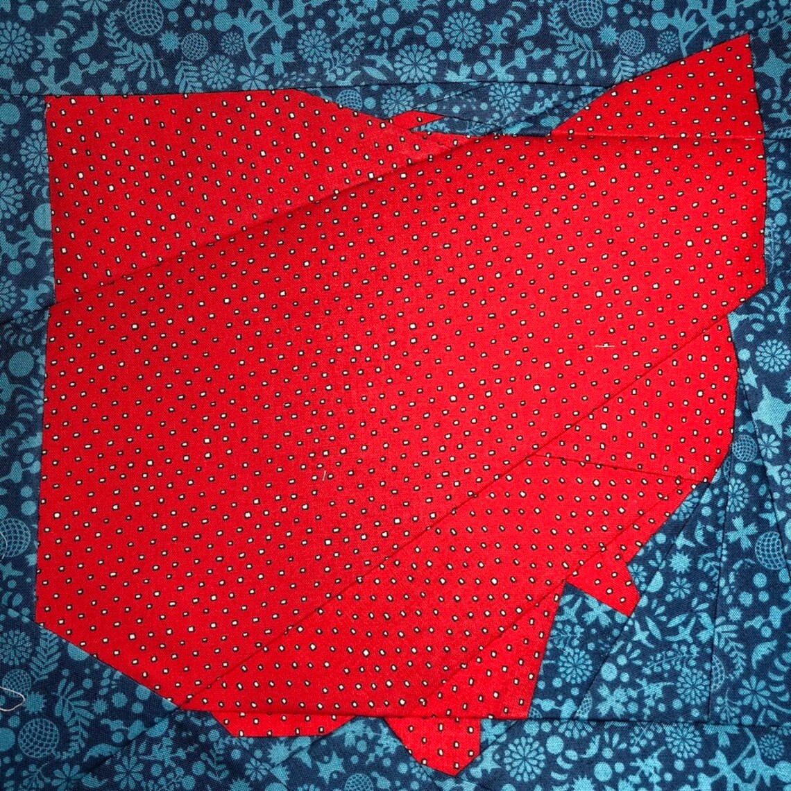 State of Ohio Paper-pieced Block - Etsy