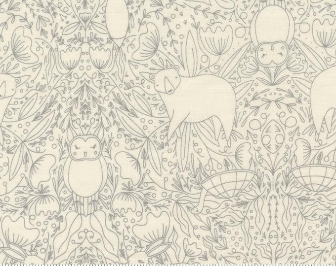 Meadowmere by Gingiber for Moda Fabrics in Blossom Large Bees Gold ...