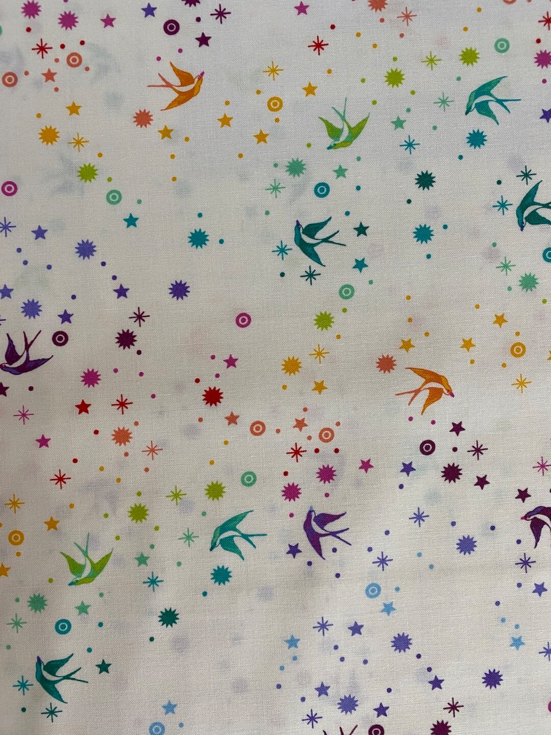 Fairy Dust From True Colors in White by Tula Pink for Free Spirit ...