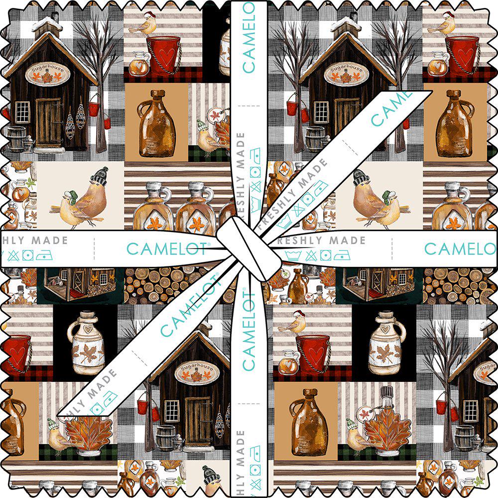 Fun on Tap 10 Inch Square Pack by Pam Vale for Camelot Fabrics Maple ...