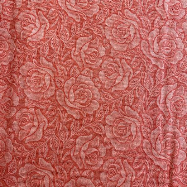 Pink Roses Fabric - Etsy