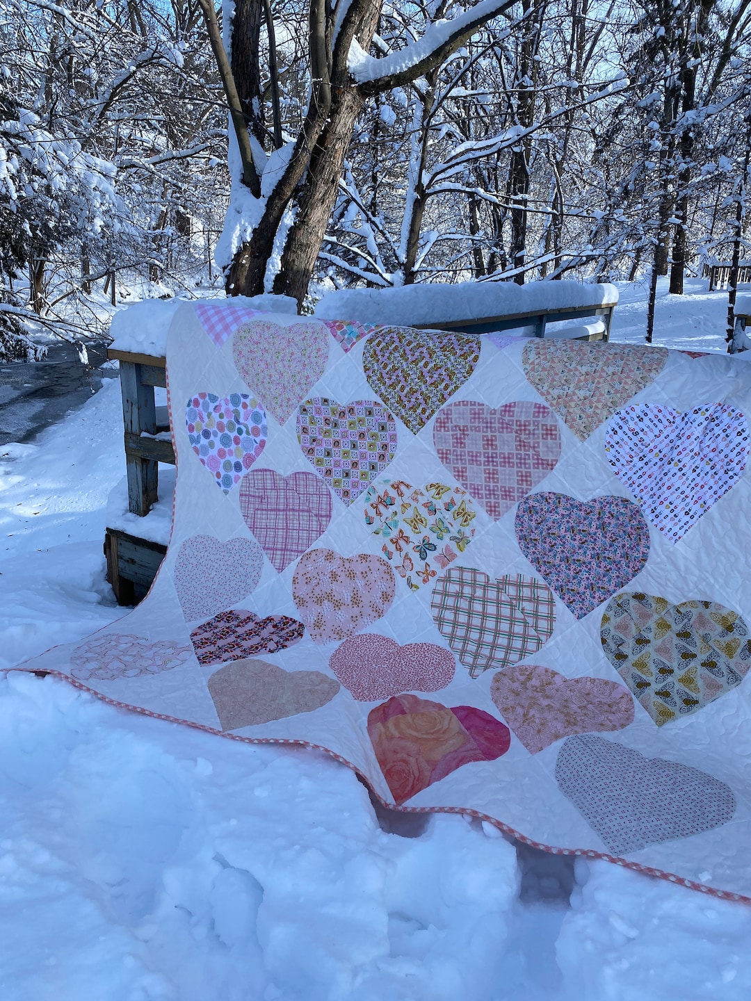 Hearts in Wisconsin Quilt Pattern - Etsy