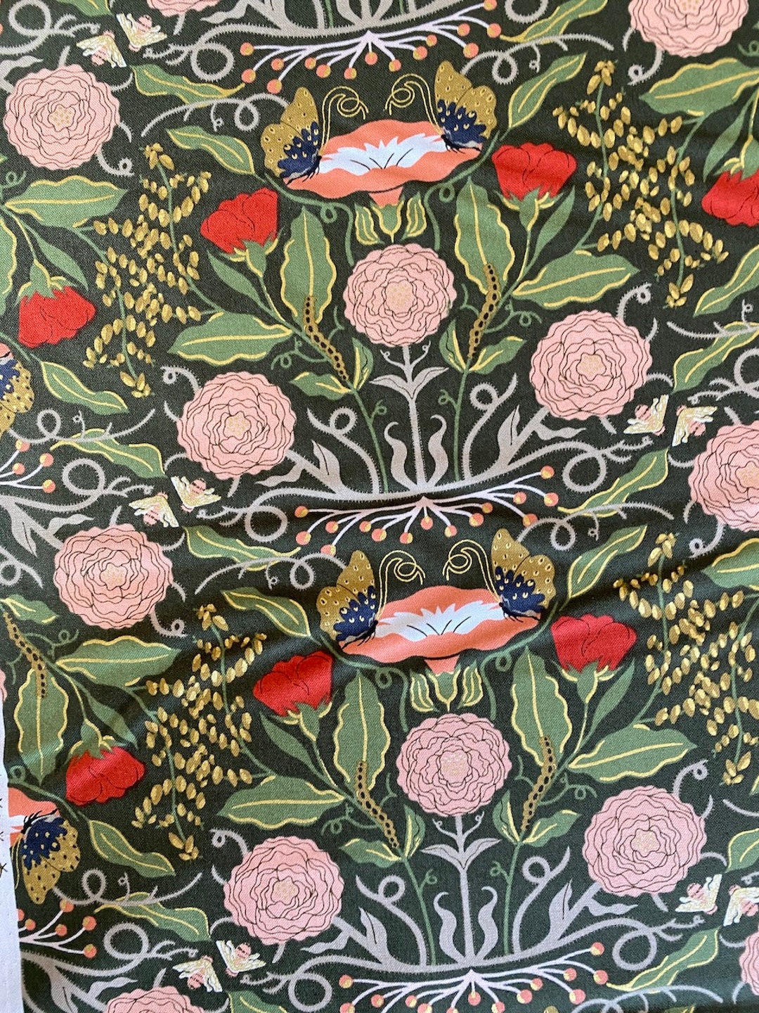 Meadowmere by Gingiber for Moda Fabrics in Forest Large Floral With ...