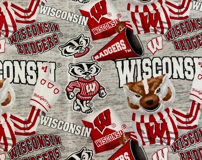 Wisconsin Badger Fabric Large Panel by Sykel Industries - Etsy