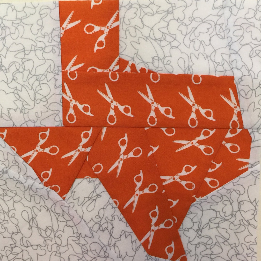 Paper Pieced Pattern of the State of Texas by Judy Gauthier - Etsy