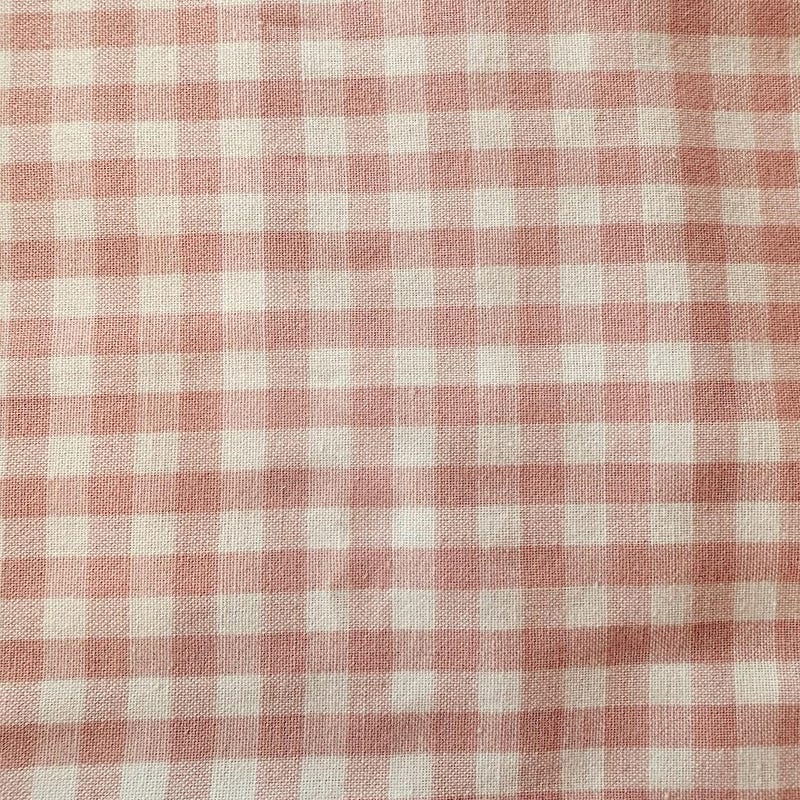 Pink Gingham Fabric - Etsy