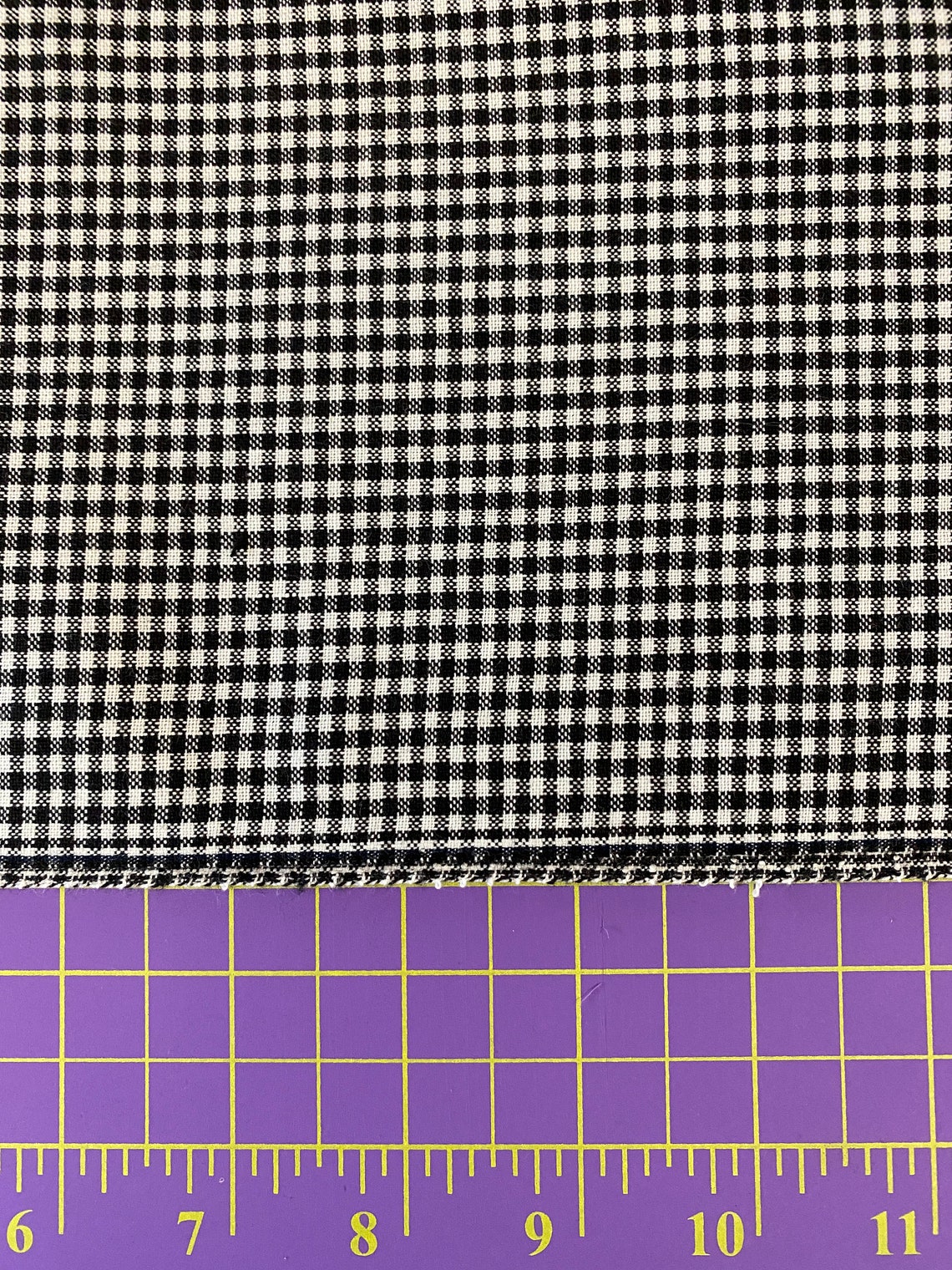 Black and White Checkerboard Microcheck From Warp and Weft by Contempo ...